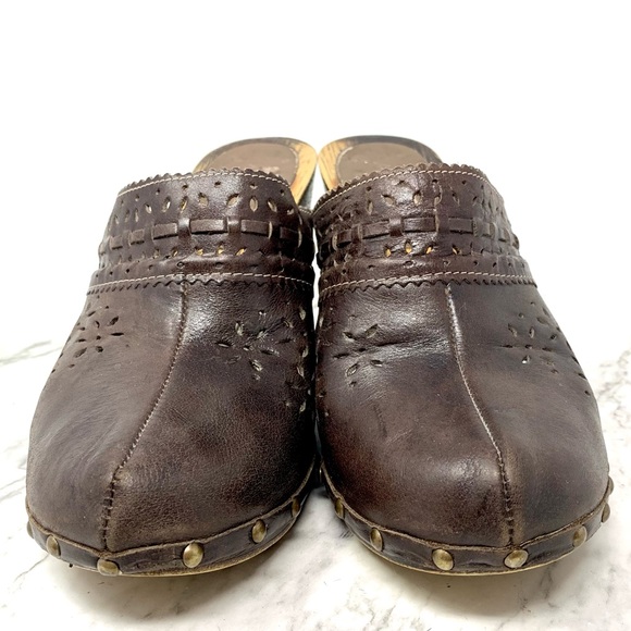 Aldo | Shoes | Aldo Boho Platform Studded Floral Closed Toe Mule Clogs ...